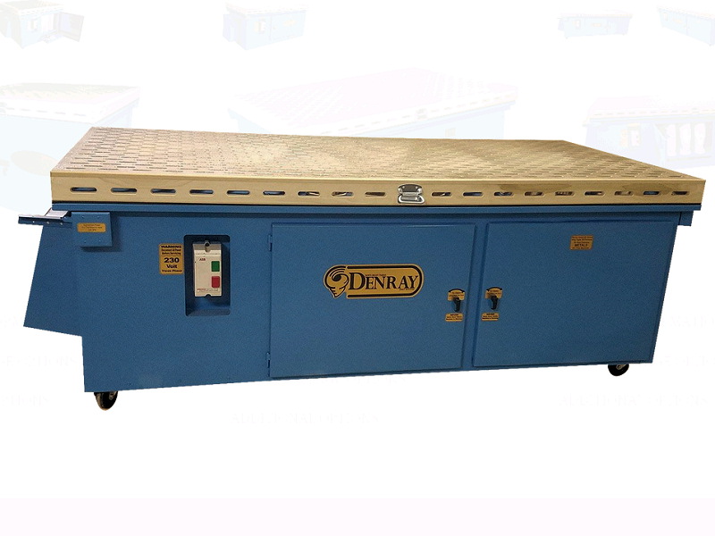 Denray #" 9600, down draft table, 48" x 96 x 36" H table, tube ...
