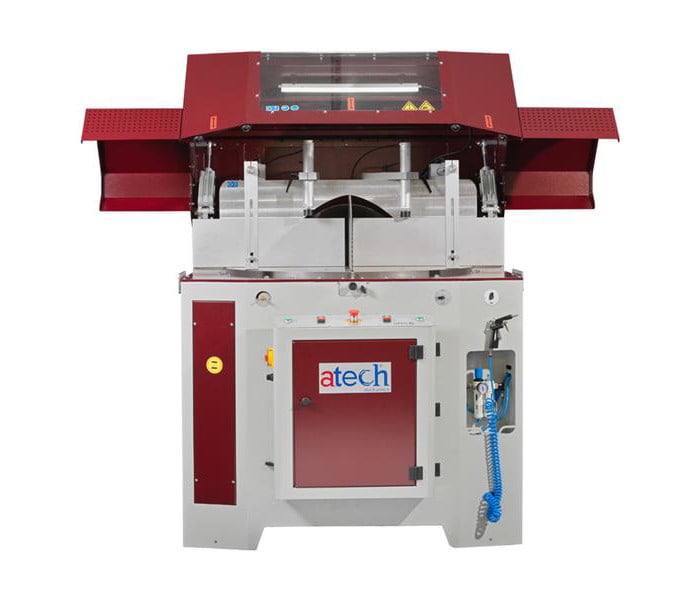 28" Atech #CRATER-06-A-700, pneumatic upcut miter saw, ; 2 horizontal ...