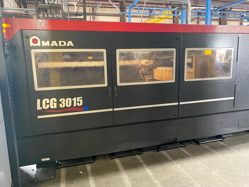 Amada #LCG3015, CNC laser, 3500 watt, high torque motors & helical rack ...