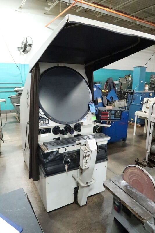 30" Scherr-Tumico #22-2500, CNC optical comparator, 10x & 20x lens ...