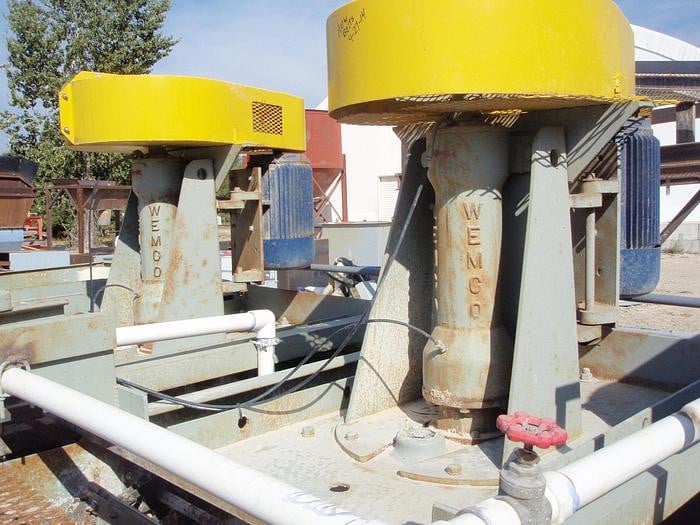 Wemco #66 Standard, Flotation Cells, Bank of 4, Includes feed ...