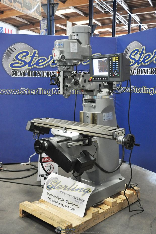 Acra #LCM-50-MILLPWR-2AX, CNC Vertical Bed Mill, 9" x 50" table, 36" x ...