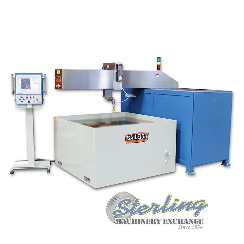 Baileigh #WJ-4X4CNC, CNC waterjet, 48" x 48" table, 48" X, 48" Y, 6.75 ...