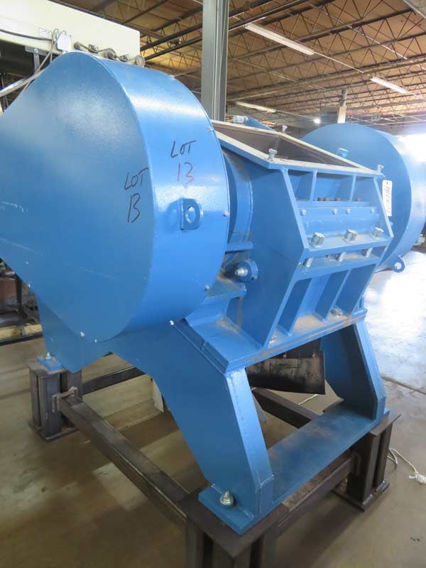 20" x 25" Franklin Miller Vulcanator #KM30, rubber bale grinder, 75 HP ...