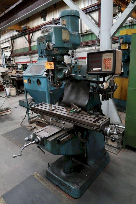 Bridgeport #2J, vertical mill, 9" x42" tbl., 1 -1/2 HP, 30" X, 12" Y ...