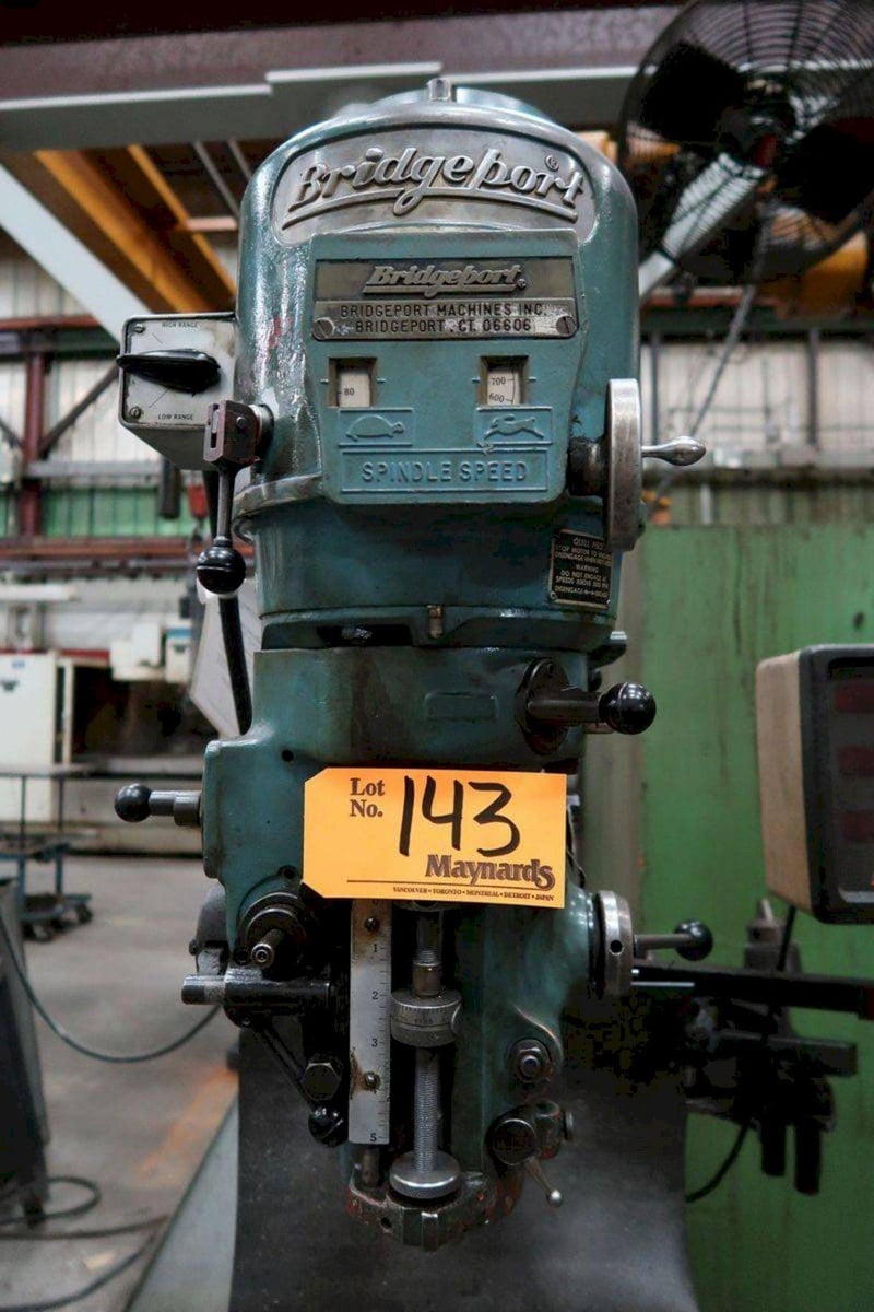 Bridgeport #2J, vertical mill, 9" x42" tbl., 1 -1/2 HP, 30" X, 12" Y ...
