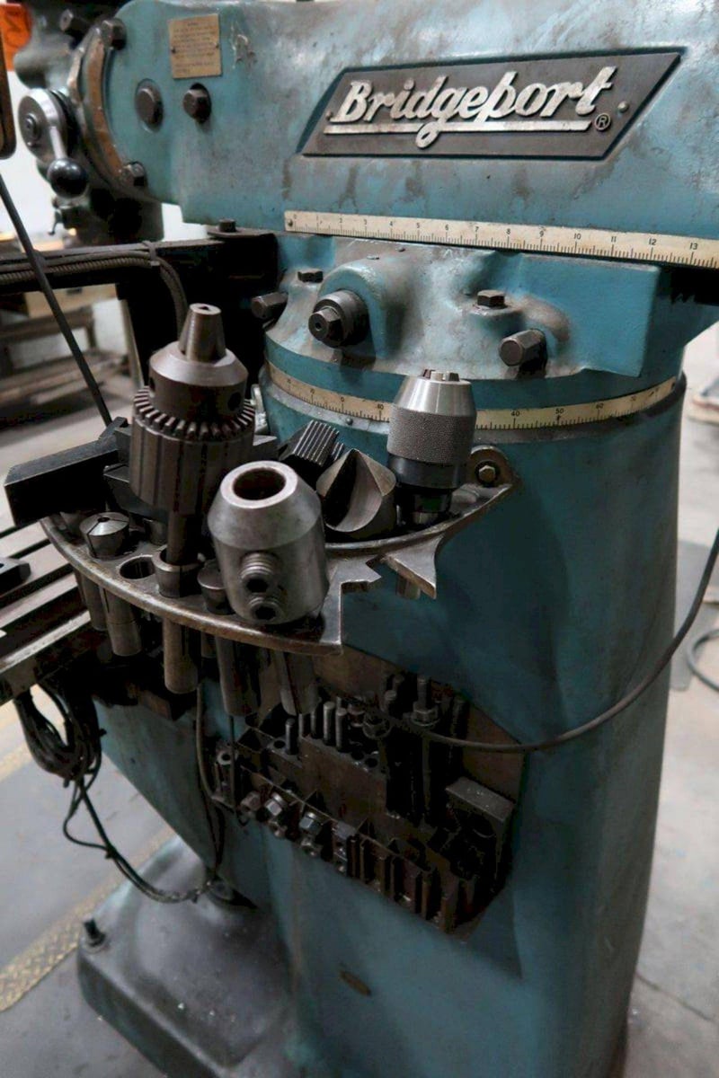 Bridgeport #2J, vertical mill, 9" x42" tbl., 1 -1/2 HP, 30" X, 12" Y ...