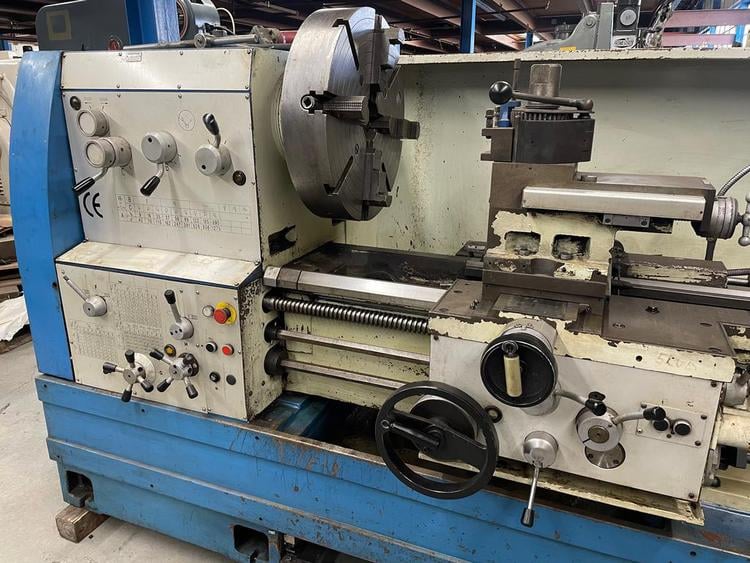 32" x 80" Knuth #Sinus-400/2000, engine lathe, 21" swing over cross ...