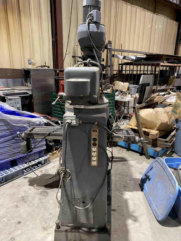 Lagun #FTV-2S, vertical mill, 10" x50" table, 60-4200 RPM, 5" gauge ...