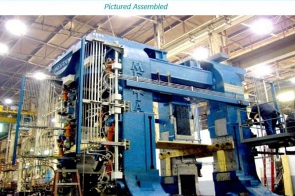 64" Hot plate rolling mill, 4-Hi, completely rebuilt by Danieli, 2010 ...