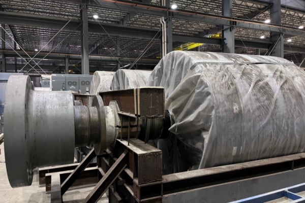 64" Hot plate rolling mill, 4-Hi, completely rebuilt by Danieli, 2010 ...