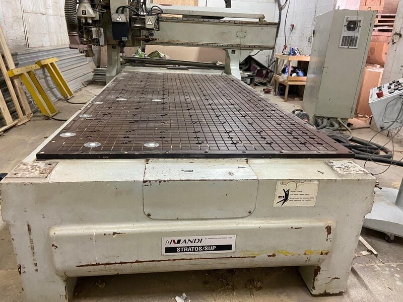 Anderson Industrial Corp #Andi-Stratos/Sup, flat table CNC machine ...