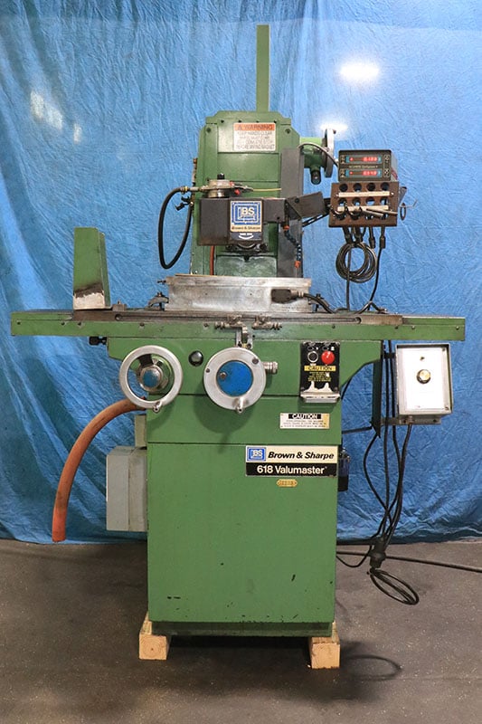 6" x 18" Brown & Sharpe #618-Valuemaster, hand feed surface grinder ...