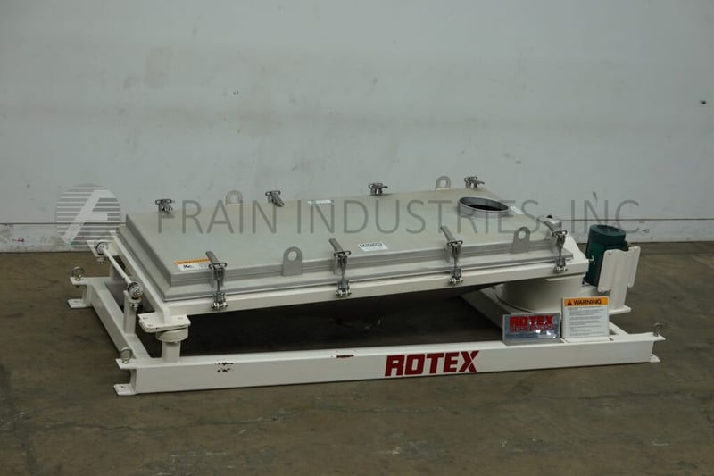 40" x 92" Rotex #3431SANASSL, vibratory, rectangular single deck sifter ...