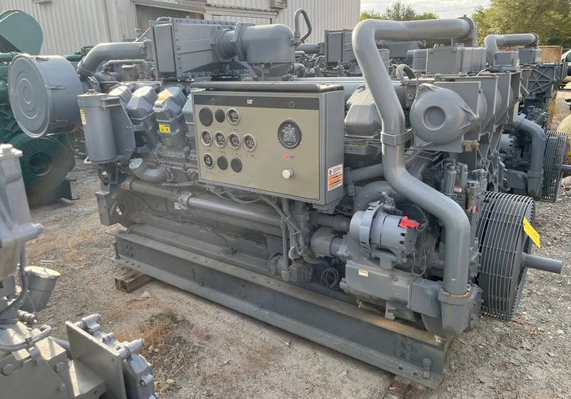 1085 HP @ 1200 RPM, Caterpillar #G3516, Natural gas engine, rblt. 2020 ...