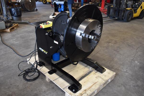 2000 lb. Profax #WP2000-4, welding positioner, 20" Profax WPC-20 chuck ...