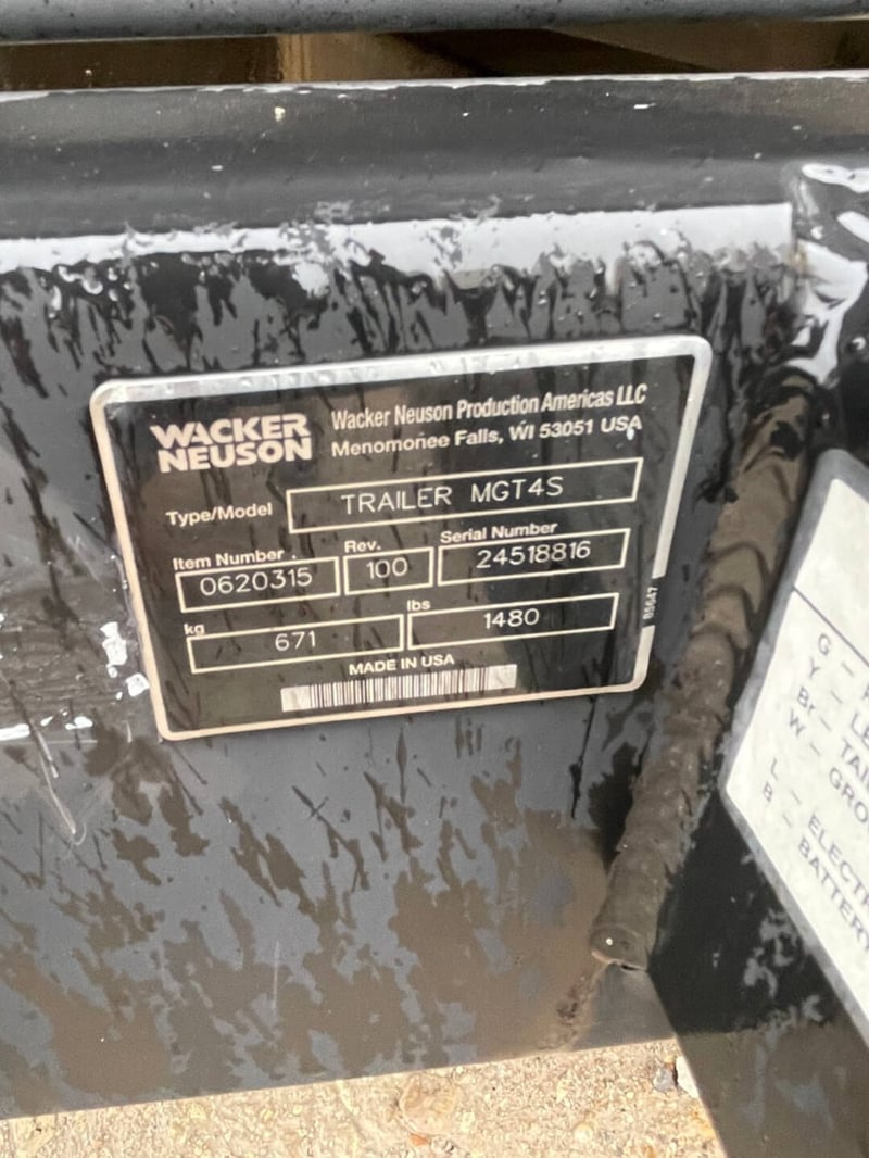 157 KW Wacker #G180, trailer mounted, sound attenuated enclosure, Tier ...