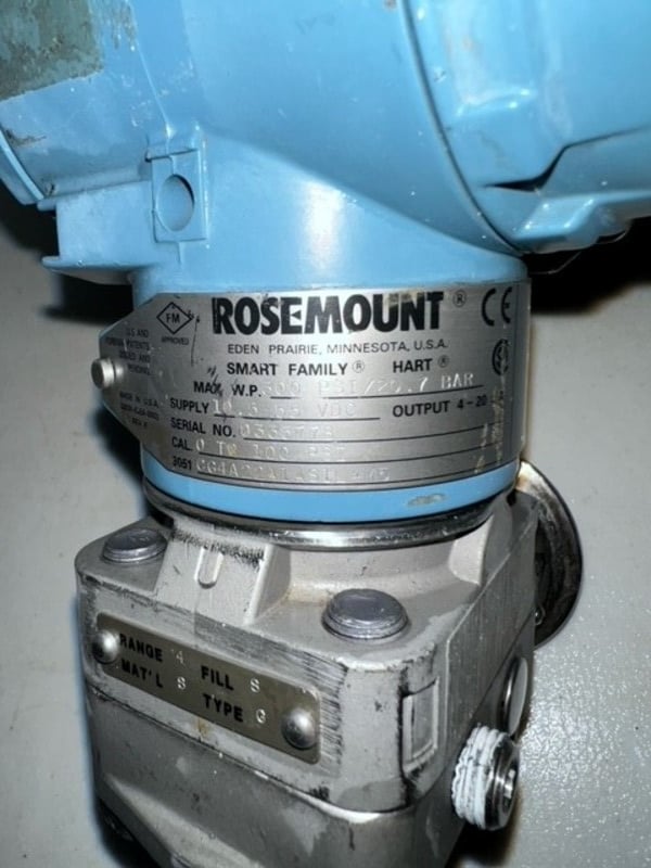 Rosemount #3051C, Smart Pressure Transmitter for Sale | Surplus Record