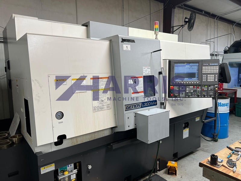 Okuma #Genos-L300MYW, CNC lathe, OSP-P300LA, 10" chuck, parts catcher ...