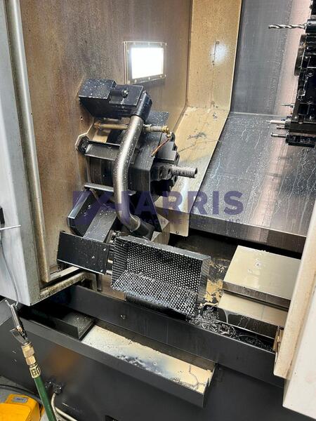 Okuma #Genos-L300MYW, CNC lathe, OSP-P300LA, 10" chuck, parts catcher ...
