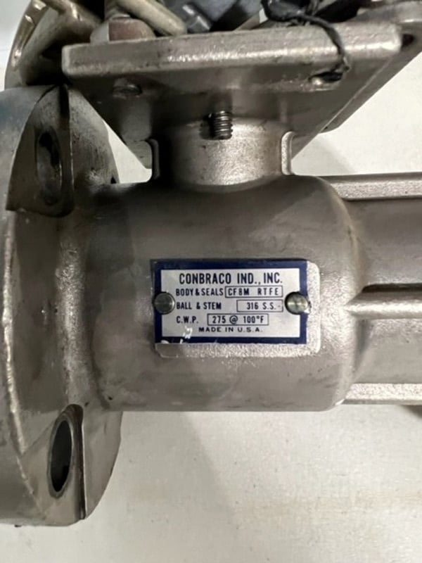 1-1/2" Conbraco Ind. #CFM8-RTFE, Stainless Steel Stainless Steel Ball ...