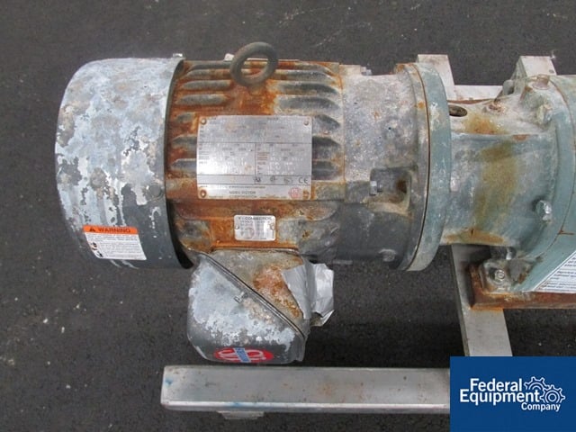 3" Unibloc Rotary Lobe Pump, Stainless Steel, 5 HP, 230/460 volt motor ...