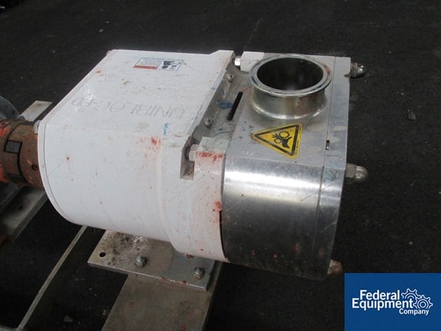 3" Unibloc Rotary Lobe Pump, Stainless Steel, 5 HP, 230/460 volt motor ...