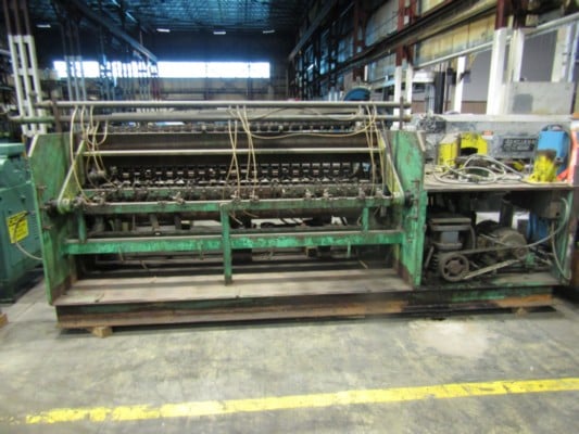 ATCO, 96" wire mesh machine, 6 gauge - .264" wire capacity, 4x4 grid ...