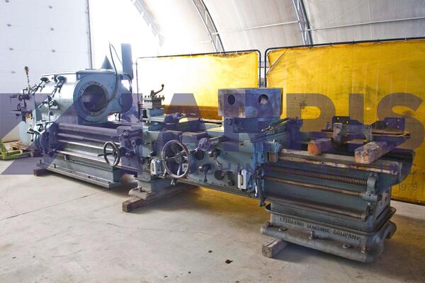 32" x 120" Lehmann #Hydratrol, hollow spindle lathe, 16.5" spindle bore ...
