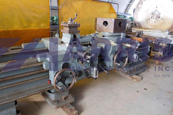 32" x 120" Lehmann #Hydratrol, hollow spindle lathe, 16.5" spindle bore ...