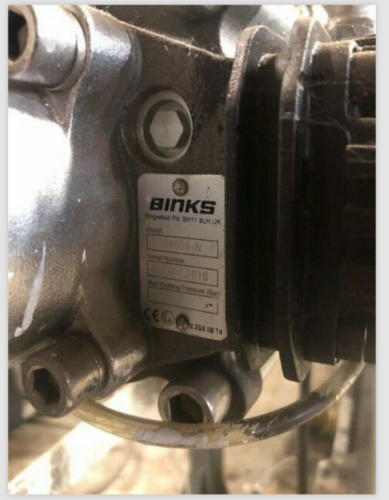 Binks #104009N, Low Pressure Maple 15 Horizontal Piston for Sale ...