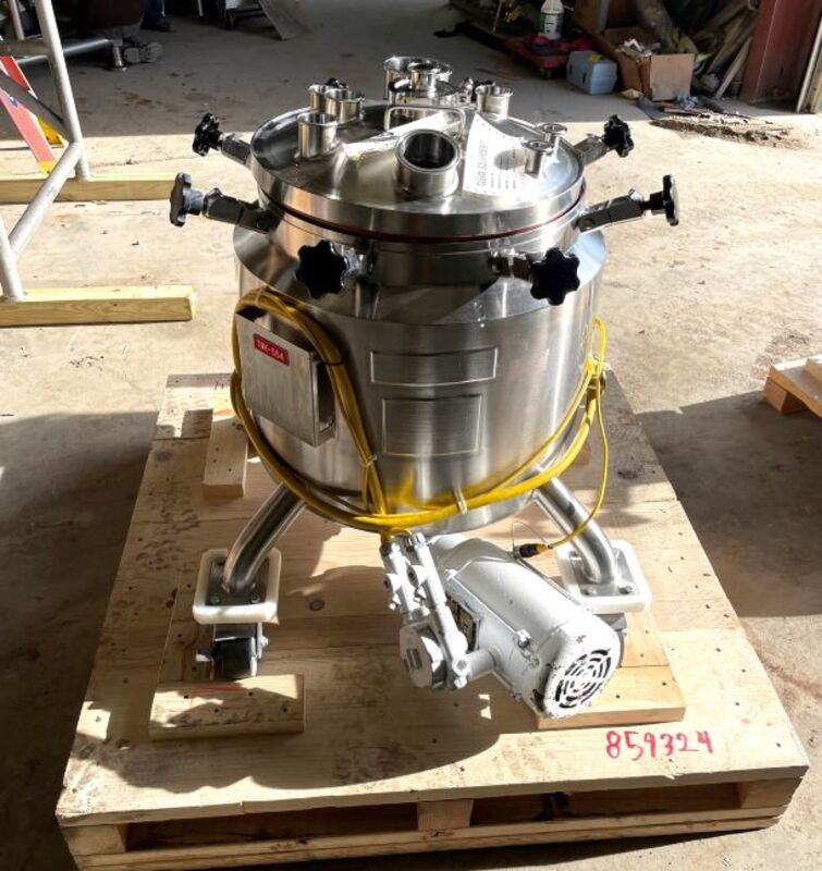 26 gallon Mueller, Sanitary Reactor w/Bottom Mounted Mixer, 20 ...