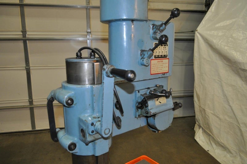 12" Lincoln #S-24B, single spindle drill, 12" throat, 80-950 RPM for ...