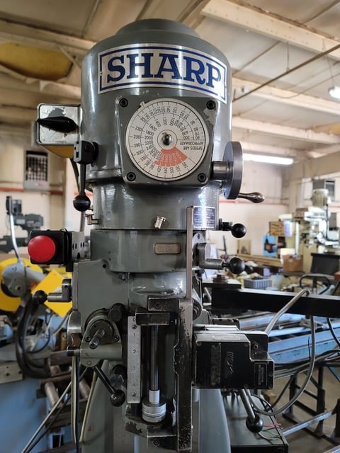 Sharp #HMV, vertical milling machine w/3-Axis Proto-Trak Plus Control ...