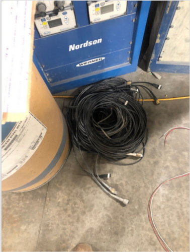 10-Gun Automatic Powder Coating System, Nordson Sure Coat w/Triggering ...