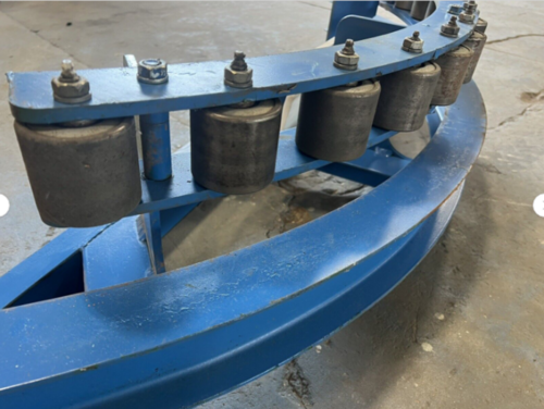 Jervis Webb Rapid #X458, 48" Radius x 90 Degrees Roller Turn Assembly ...