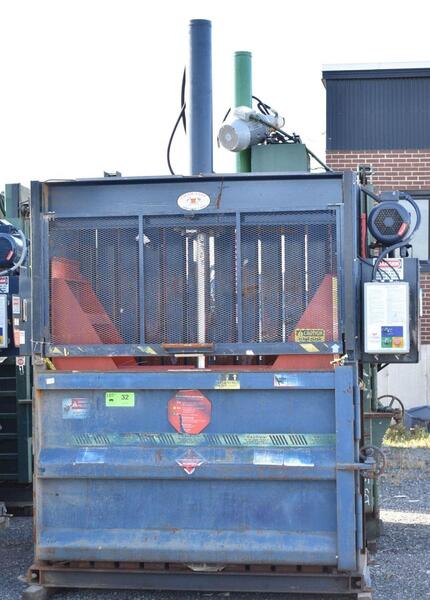 72" x 30" x 48" JV Mfg Cram A Lot #VB-72-B, vertical hydraulic cardboard baler, 2010 for Sale ...