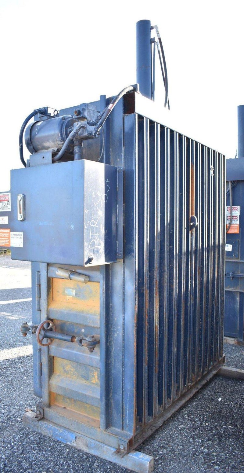 72" x 30" x 48" JV Mfg Cram A Lot #VB-72-B, vertical hydraulic cardboard baler, 2010 for Sale ...