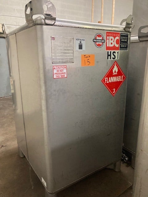 550 gallon Precision IBC, Stainless Steel IBC tote for Sale | Surplus ...