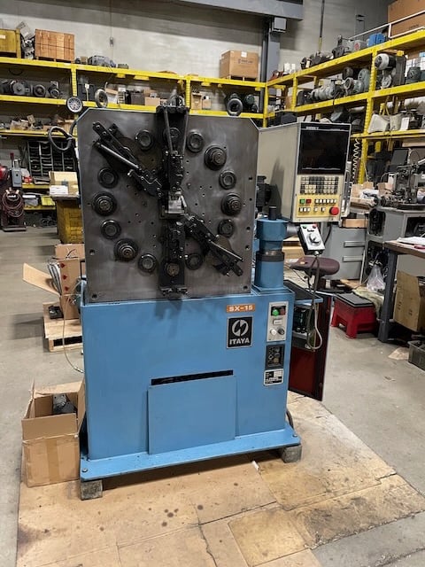 Itaya #SX-15, CNC wire former, 1.5mm capacity, 4-forming slides, serial ...