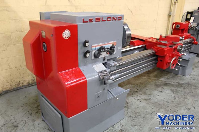 22" x 72" LeBlond, engine lathe, 14-1/2" swing over cross slide, 3-jaw ...