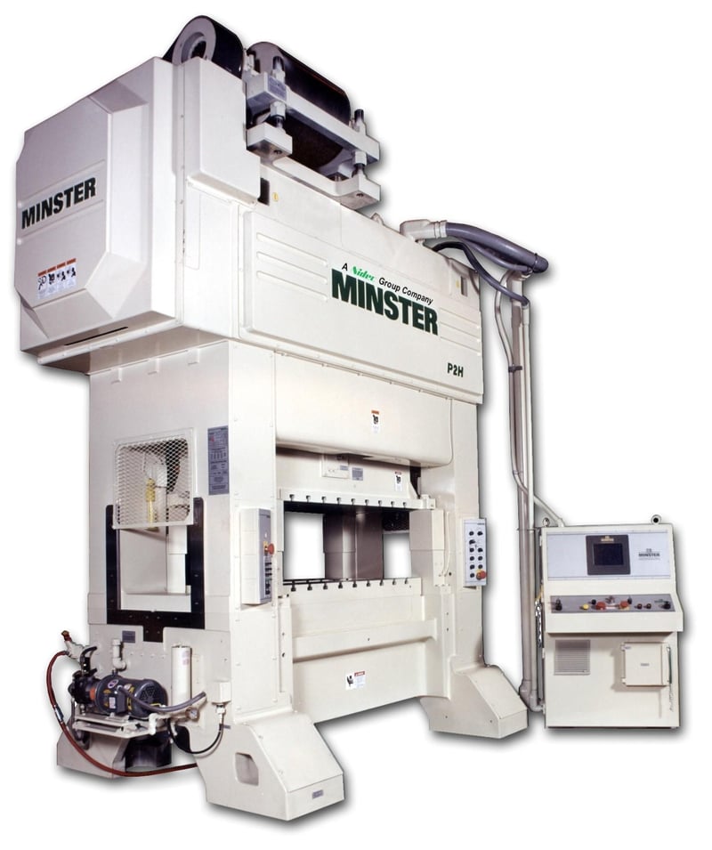 100 Ton, Minster #P2H-100-48, 1.9" stroke, 15" Shut Height, 400 SPM ...