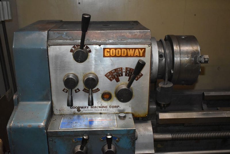 14"/23" x 40" Goodway #GW-1440, engine lathe, 1.5" spindle bore, 83 ...