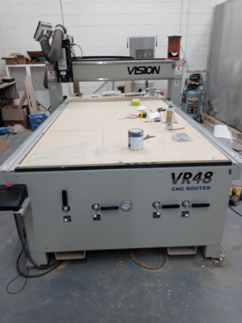 Vision #Vr48v, CNC Router/engraver, 4' x 8' work area, 12" Z-Axis ...