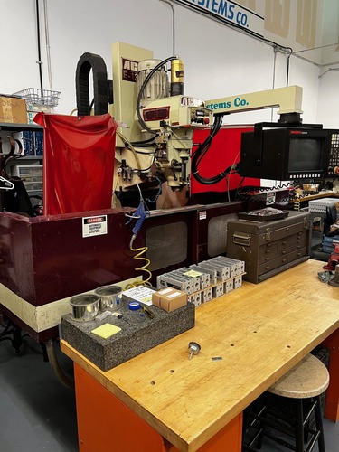 Acer #Supra-1350b, CNC Bed E-Mill, 13" x 50" table, 5 HP, 32" x 20" x ...