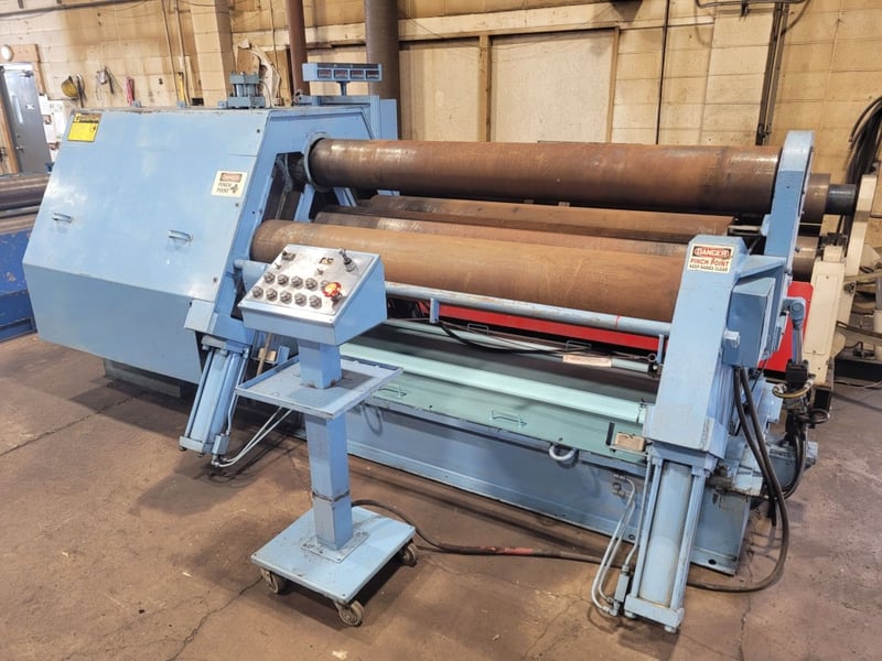 6.6' x 3/4" Bertsch #80-78FR, 4-roll double pinch, 10"/12" rolls, DROs ...