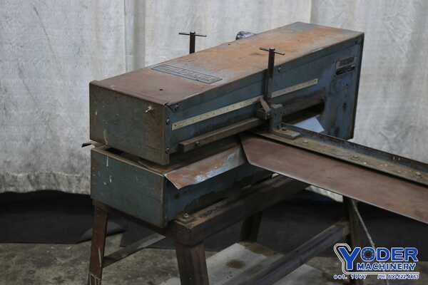 Lockformer slitter, 16 gauge, 24" throat, 1/2 HP, 110 V., 1 phase ...