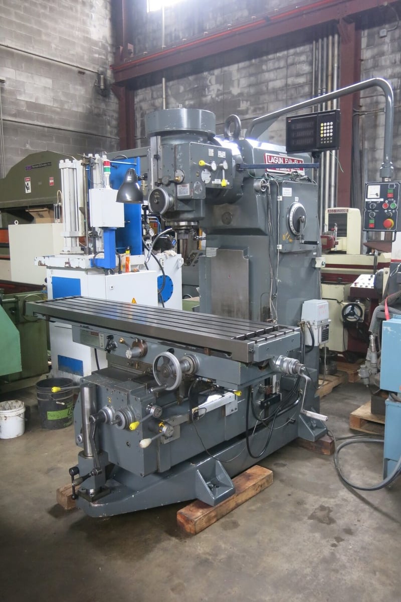 Lagun #FVA-5LA, Vertical Milling Machine, 7-3/4" x78-3/4" Table, Geared ...