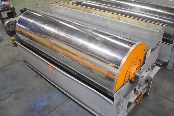 36" x 108" Eriez, wet drum magnet, Two drum magnets available for Sale ...