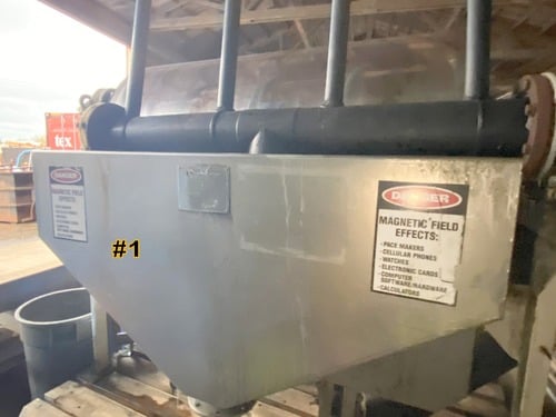 36" x 60" Malvern Enigineering, wet drum magnet separators, Ludowici ...